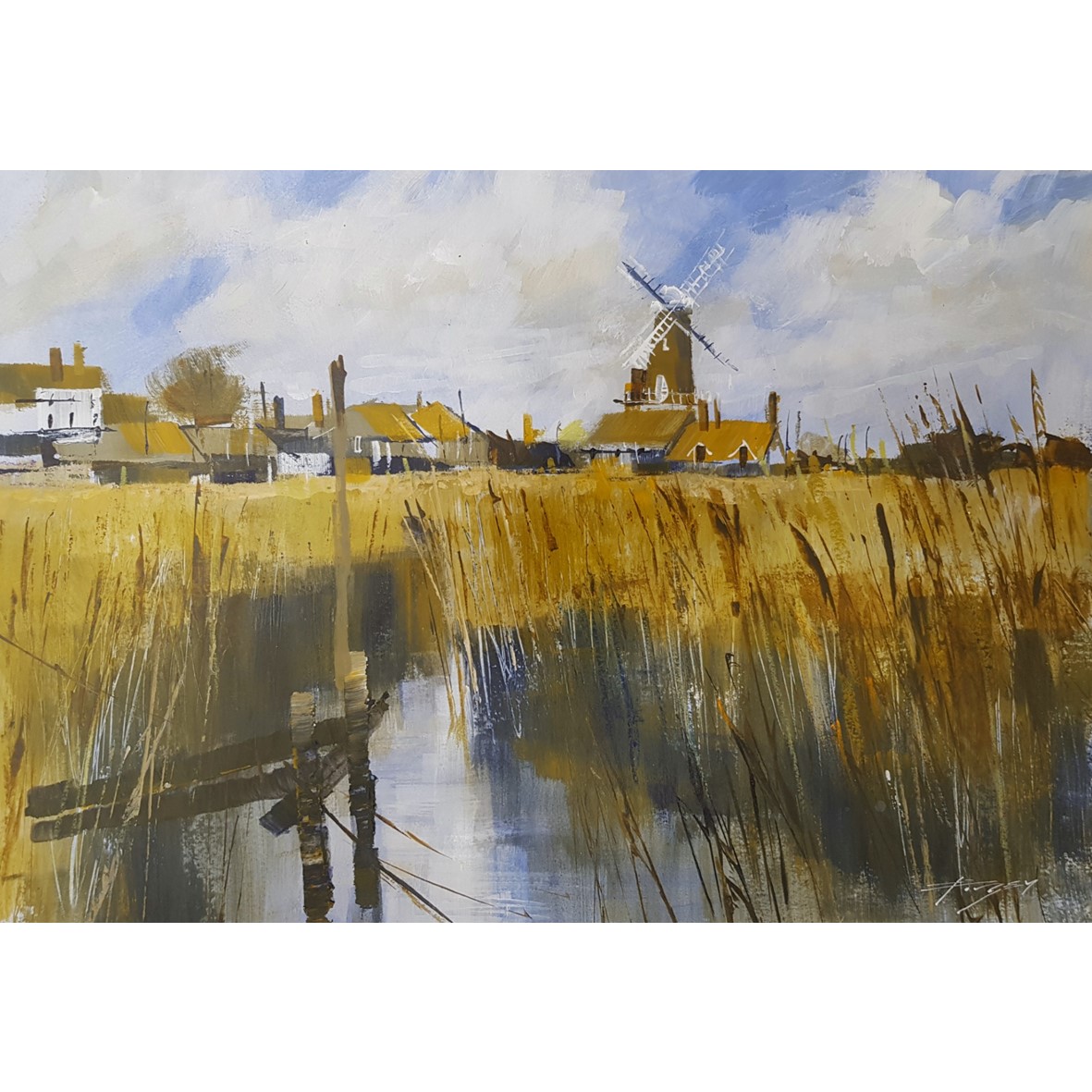 Cley Across The Reeds